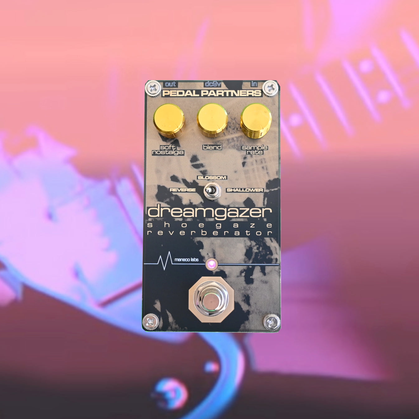 dreamgazer shoegaze reverb pedal | pedal partners reverse reverb pedal – pedalpartners
